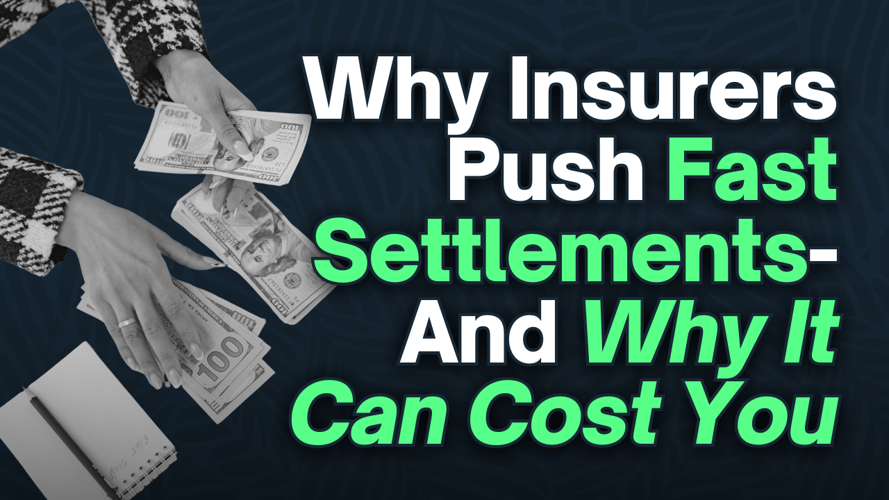 Why Insurance Companies Want You to Take an Early Settlement Offer (and ...